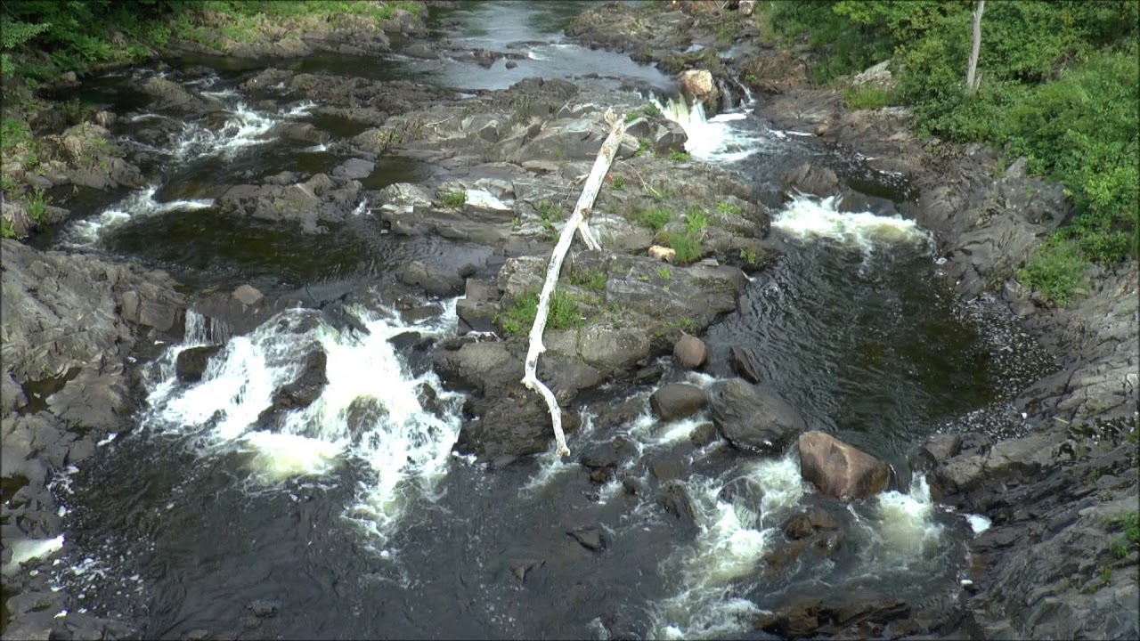 Kingsbury Stream Falls, Abbot, Maine - YouTube