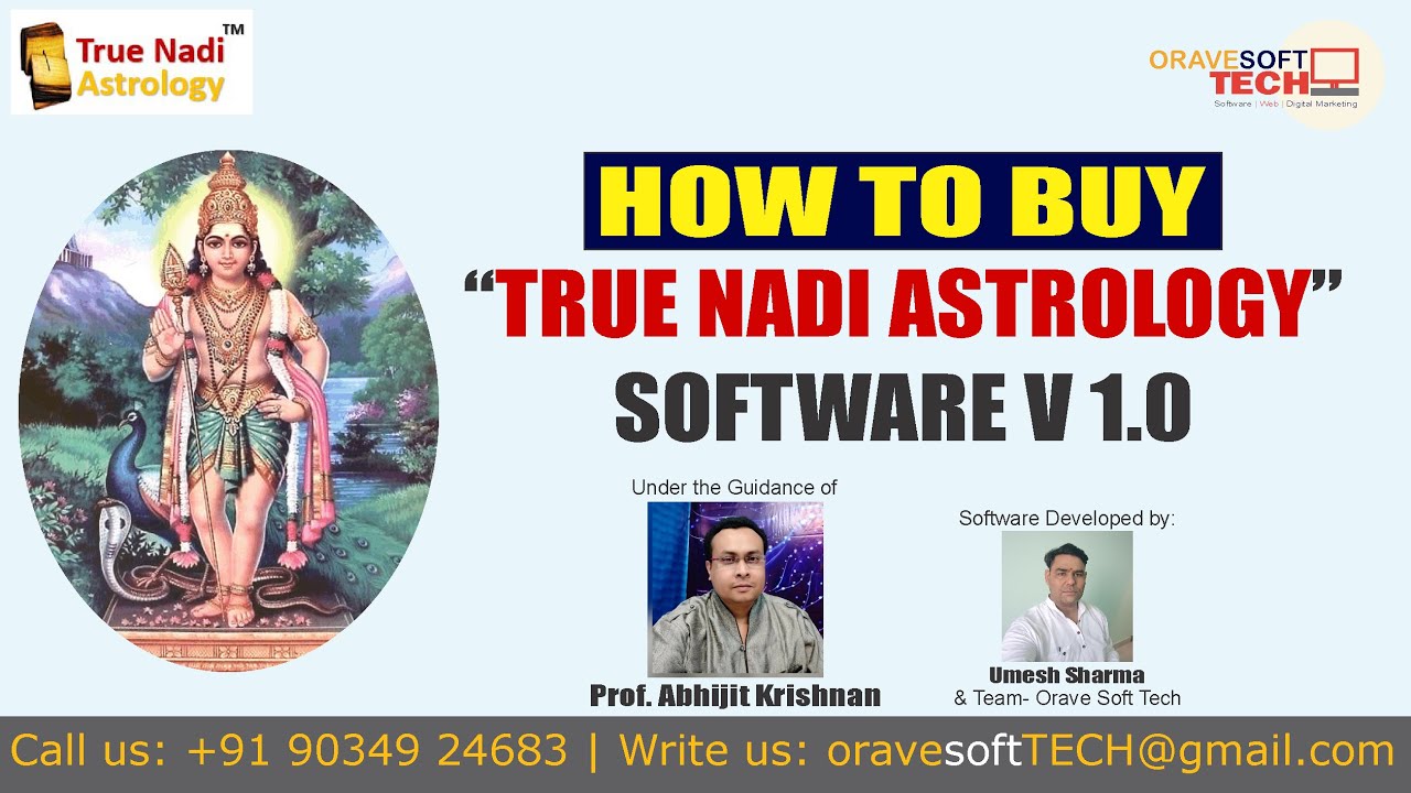 How to Buy- True Nadi Astrology Software | Nadi Astrology - YouTube
