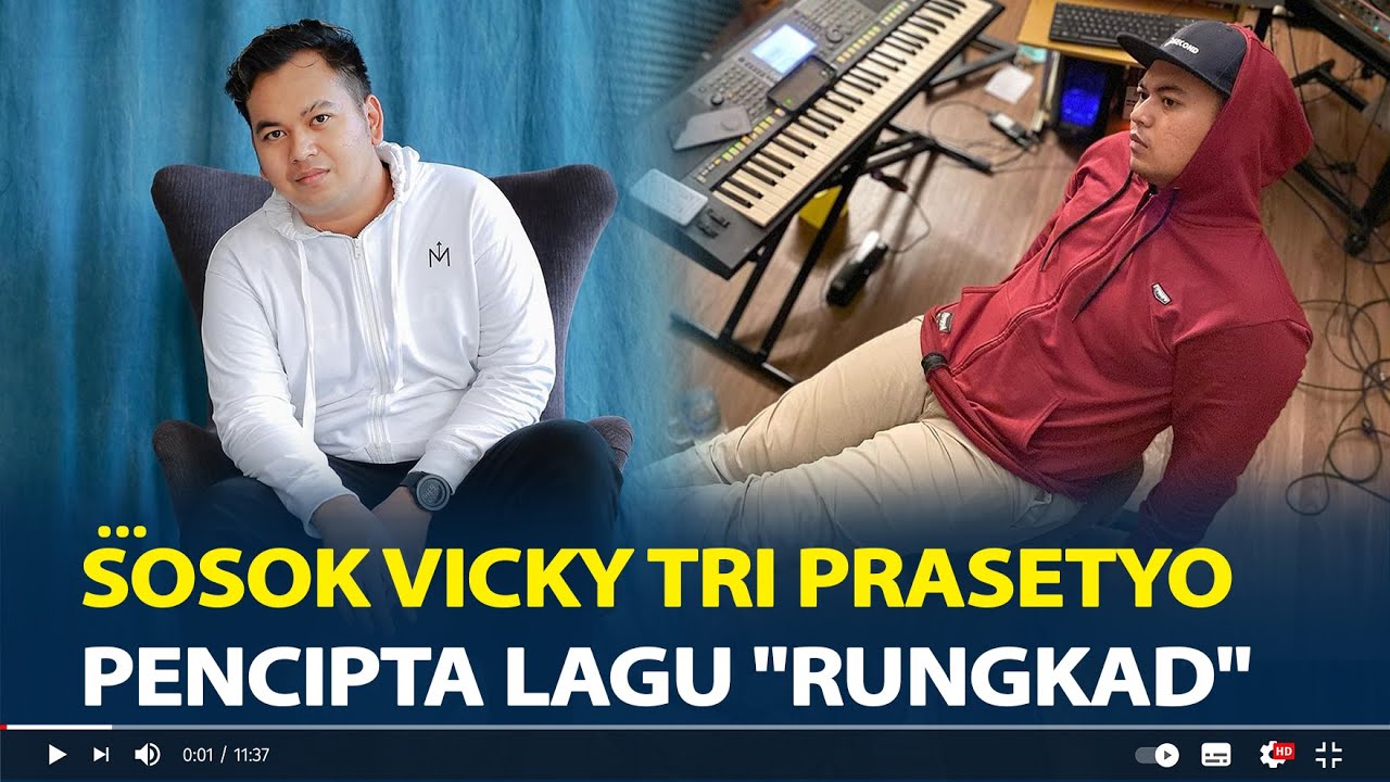 Sosok Vicky Tri Prasetyo Pencipta Lagu "Rungkad", Terharu Lagunya dinyanyikan di Istana Merdeka ...