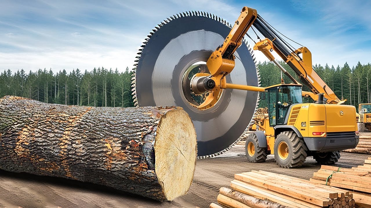 Extreme Dangerous Fastest Big Chainsaw Cutting Tree Machines | Monster ...