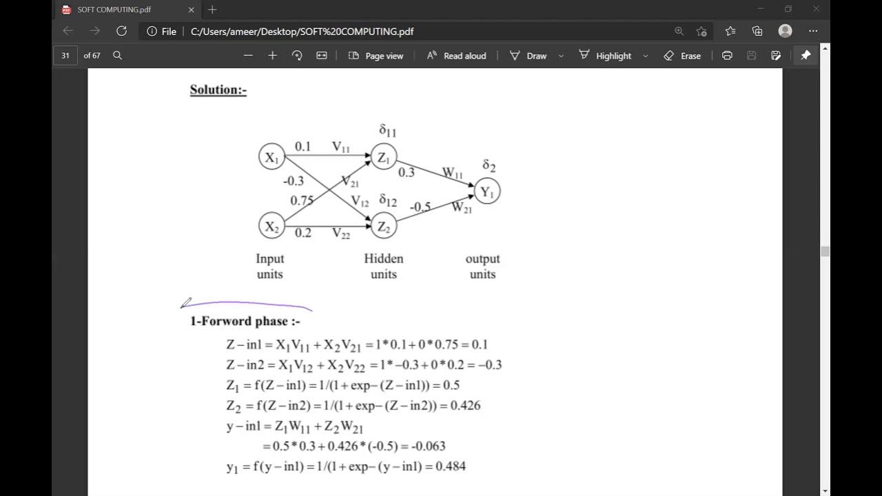 soft computing back propagation 3 - YouTube