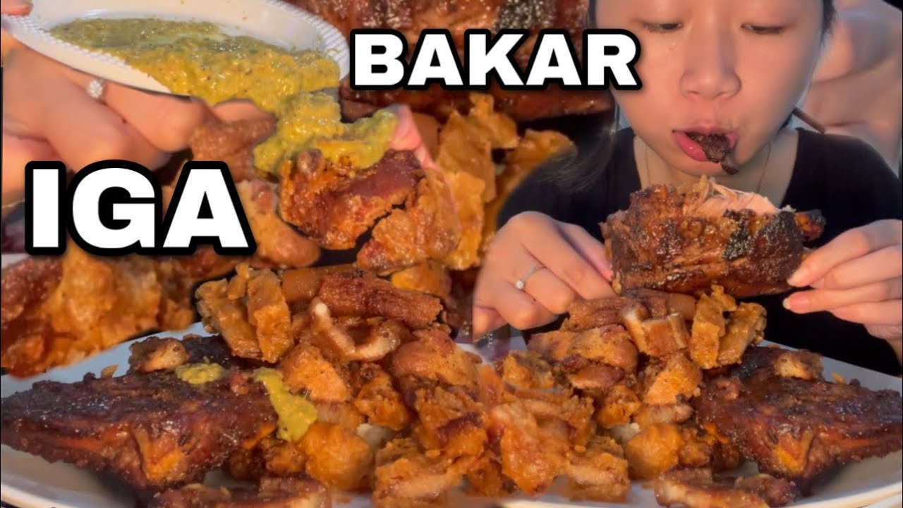 MUKBANG IGA BABI BAKAR LEMBUT + ANDALIMAN 😍🔥 #jejezhuang - YouTube