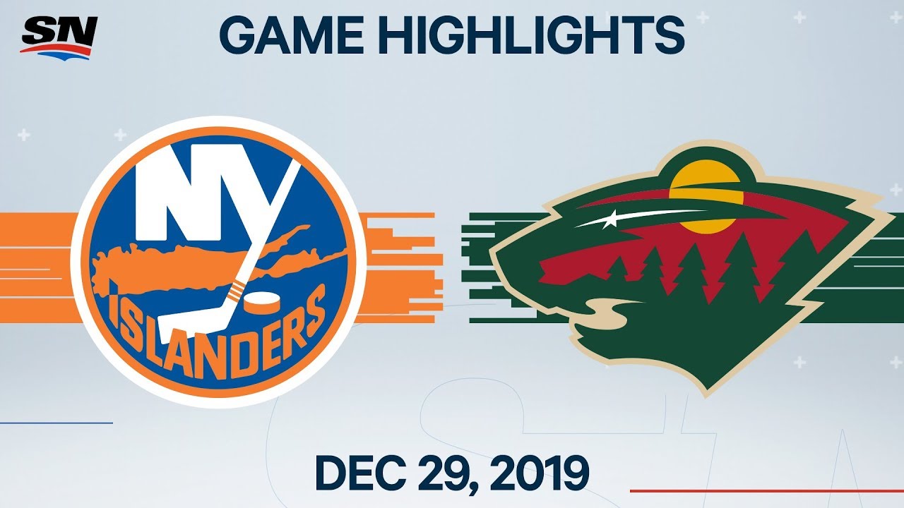NHL Highlights | Islanders vs. Wild - Dec. 29, 2019 - YouTube