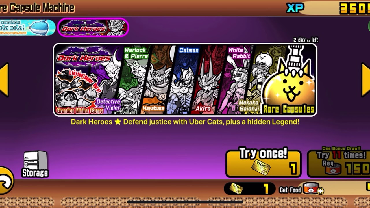 Spinning The Battle Cats Rare Ticket #2 - YouTube