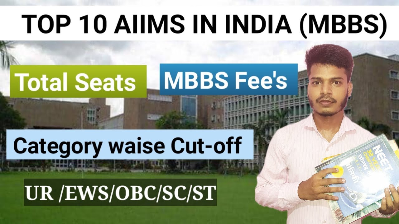 TOP 10 AIIMS IN INDIA (MBBS) ।। Total seats, fee's or cut-off ।। #aiims ...