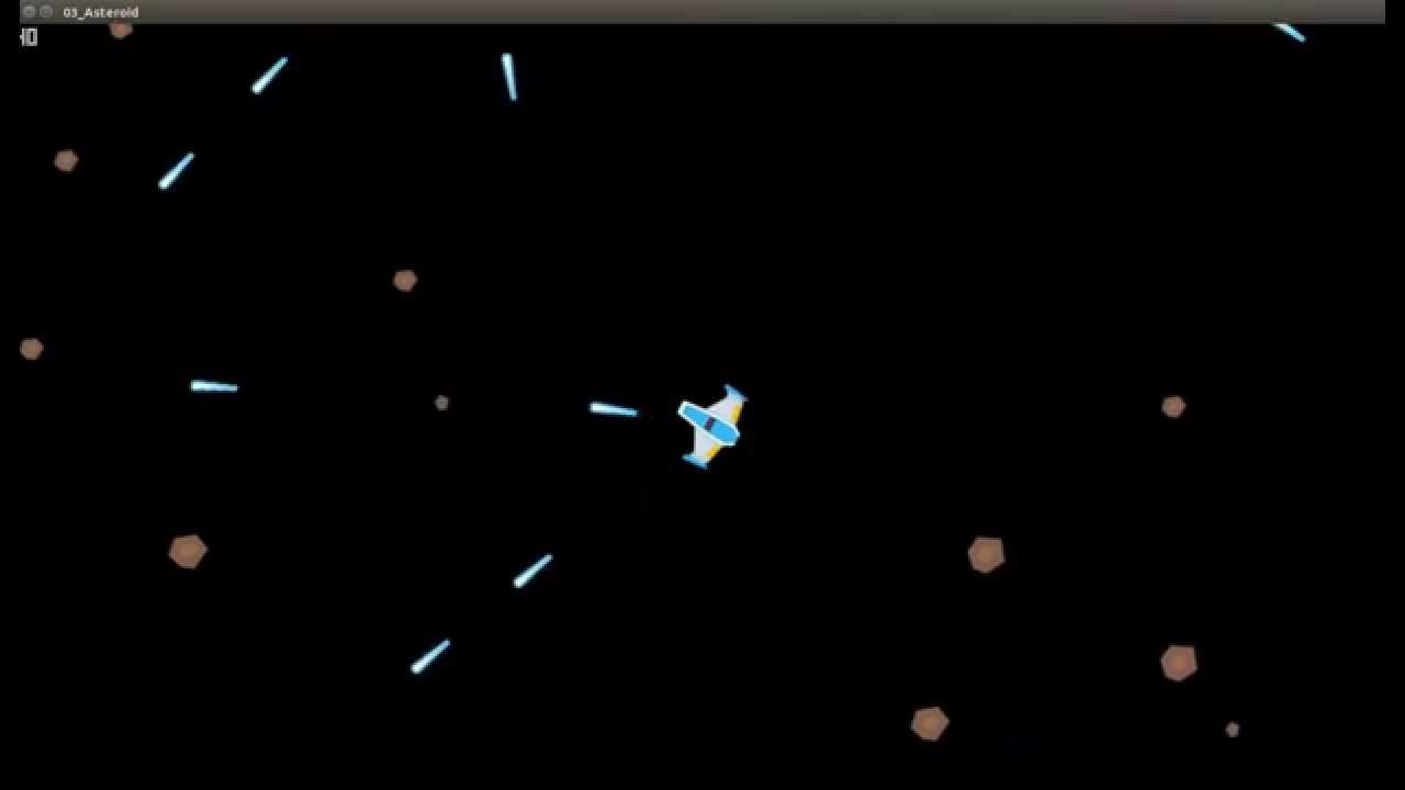 Asteroid clone in C++/SFML - YouTube