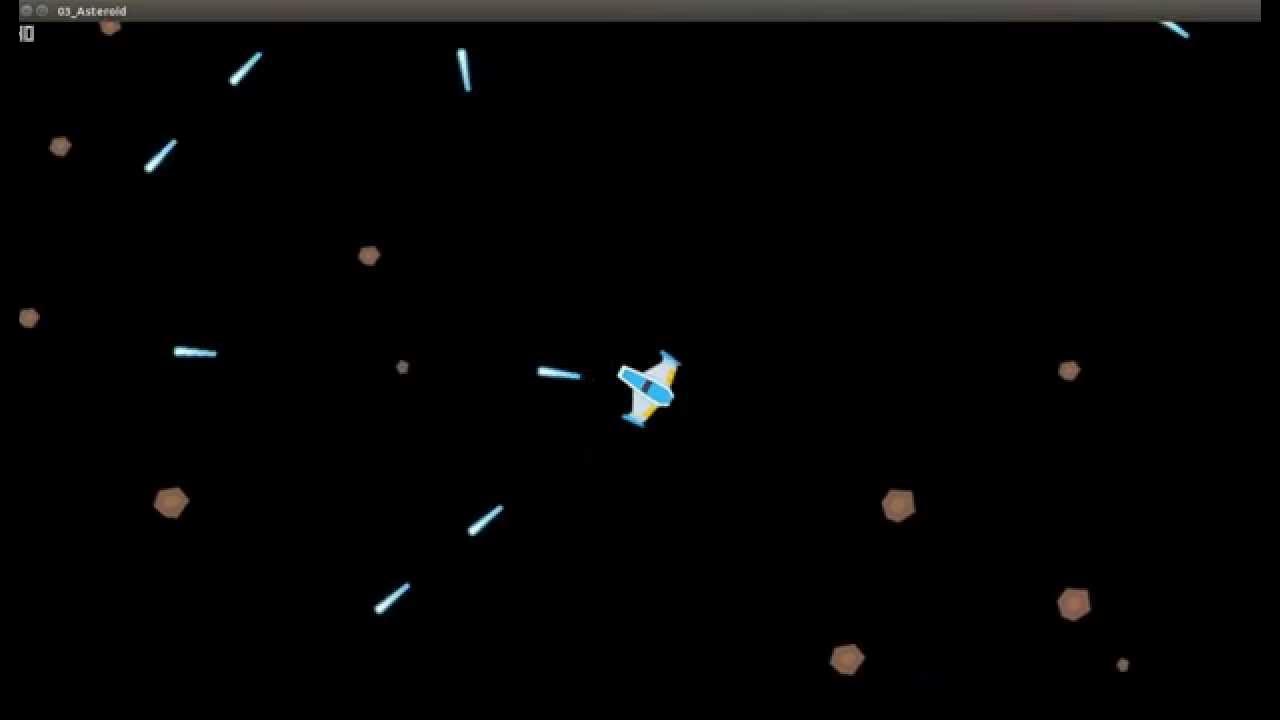 Asteroid clone in C++/SFML - YouTube