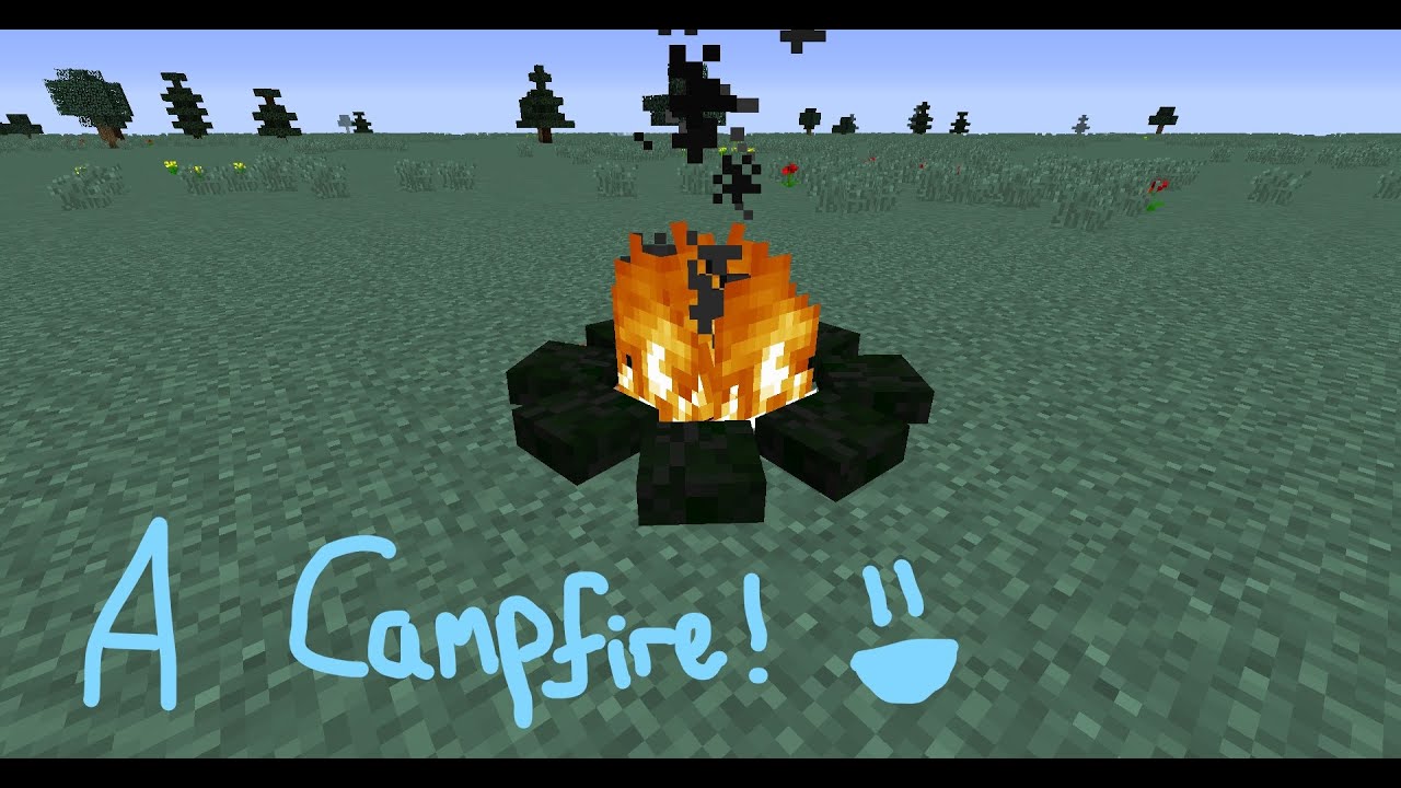 How to make a campfire in Minecraft - YouTube