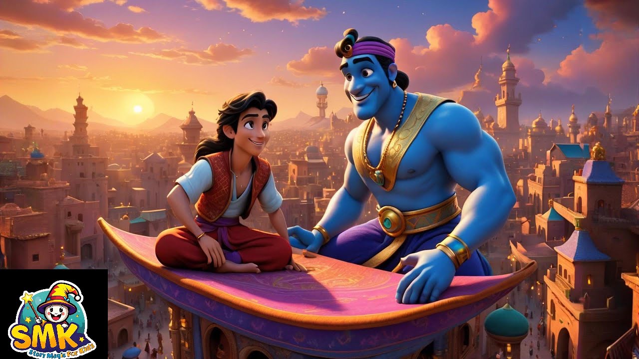 Aladdin Song | Nursery Rhymes & Kids Songs | Magic lamp Story | Genie ...