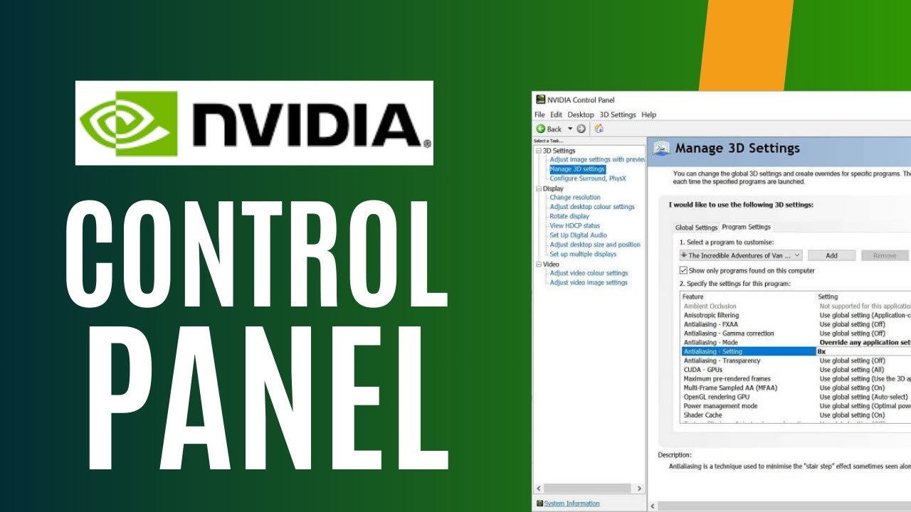 Nvidia Control Panel Best Settings for Gaming - YouTube