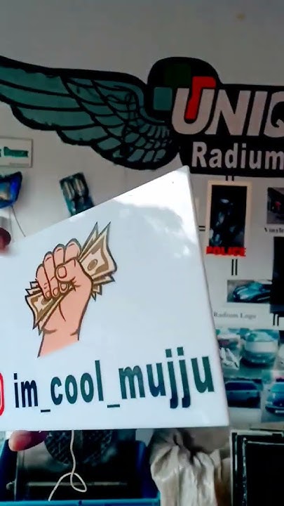 Radium Stikar On Number Plete Youtube