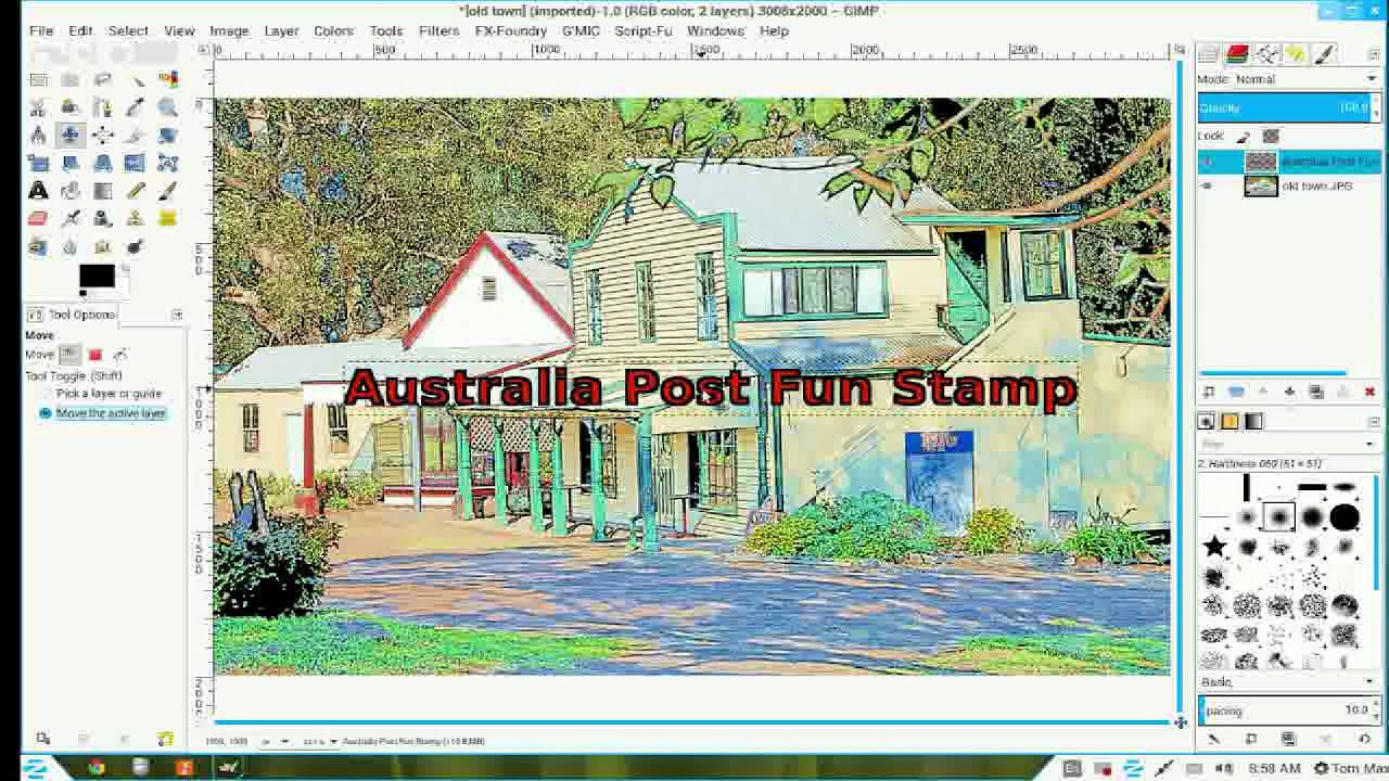 Fun postage stamp - YouTube