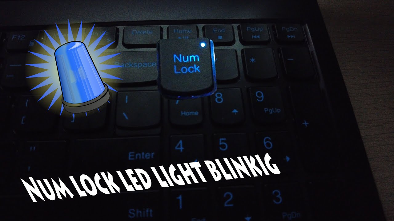 Num lock led light blinking. - YouTube