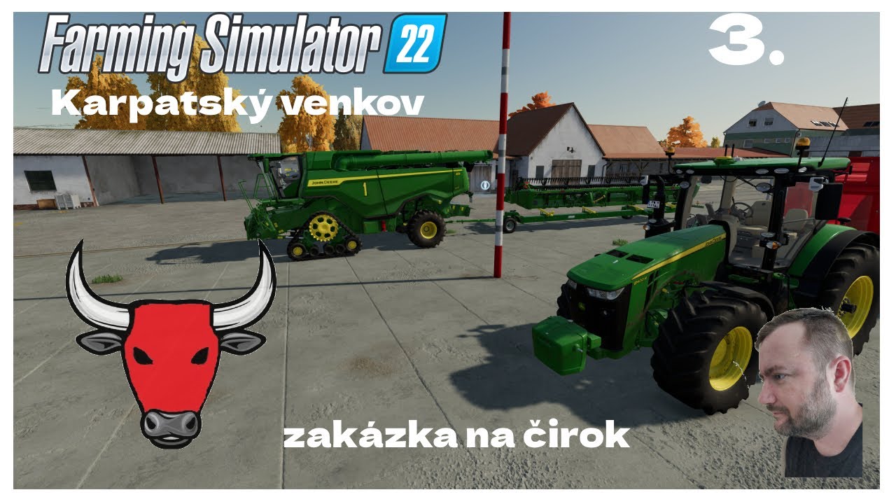 Farming simulator 22 | Karpatský venkov #3 zakázka(sklízíme čirok ...