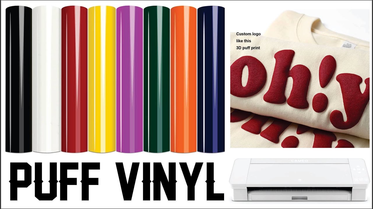 PUFF PRINTING ON TSHIRTS - YouTube