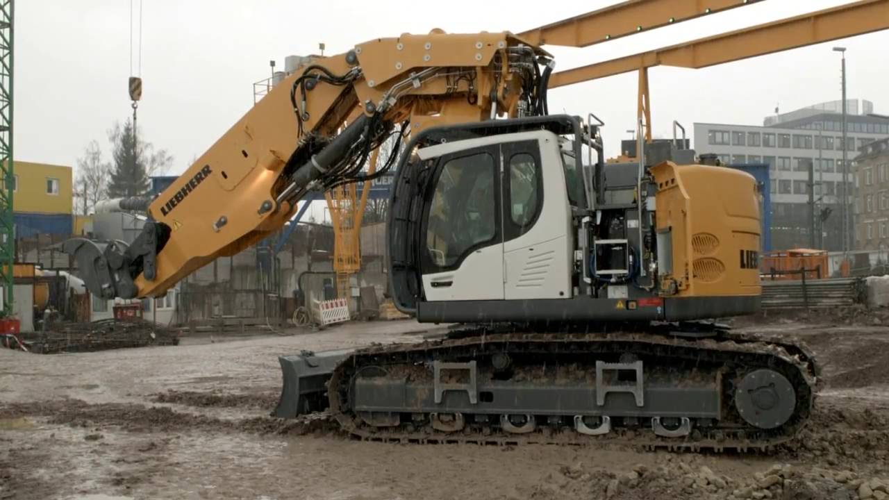 Liebherr R 950 Tünel Litronic Paletli Ekskavatör 258 HP - YouTube
