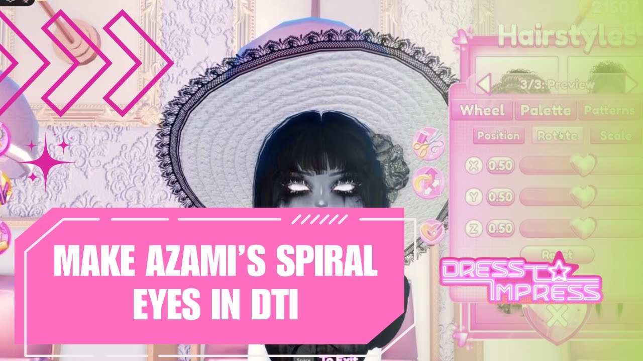 Make AZAMI’S SPIRAL EYES in Dress to Impress 👁️🌀 Cursed Look Unlocked ...