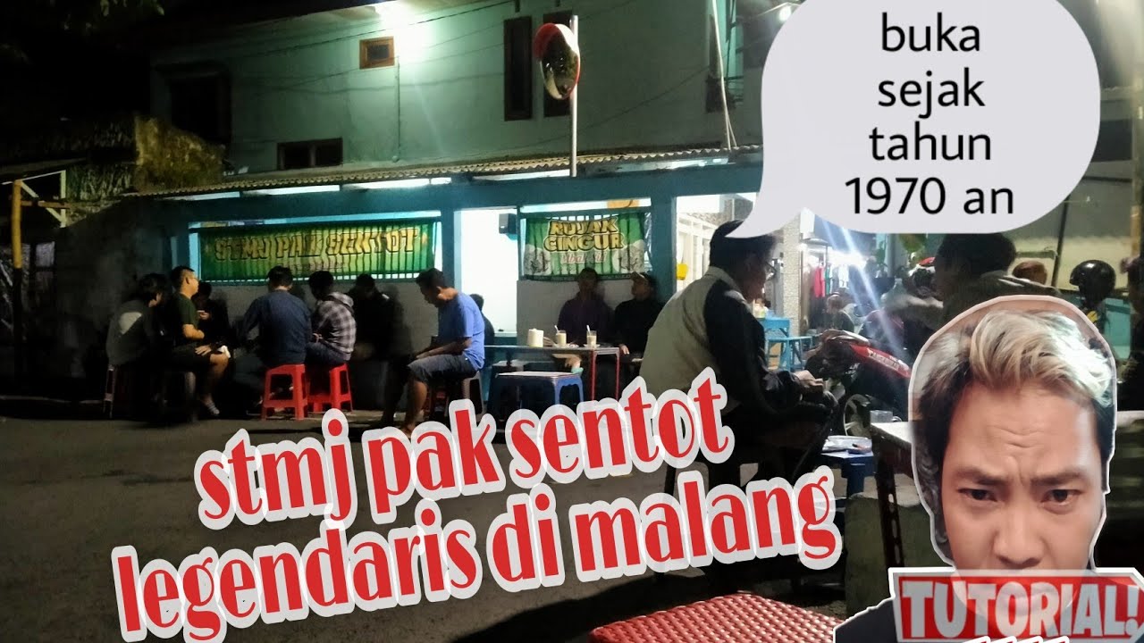 stmj pak sentot jualan sejak tahun 1970....kuliner malang - YouTube