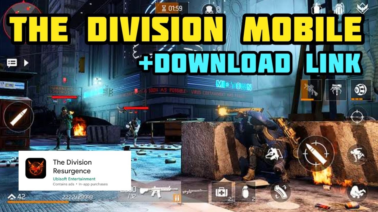 THE DIVISION MOBILE IS HERE! HOW TO DOWNLOAD! (NEW HIGH GRAPHICS GAME ...