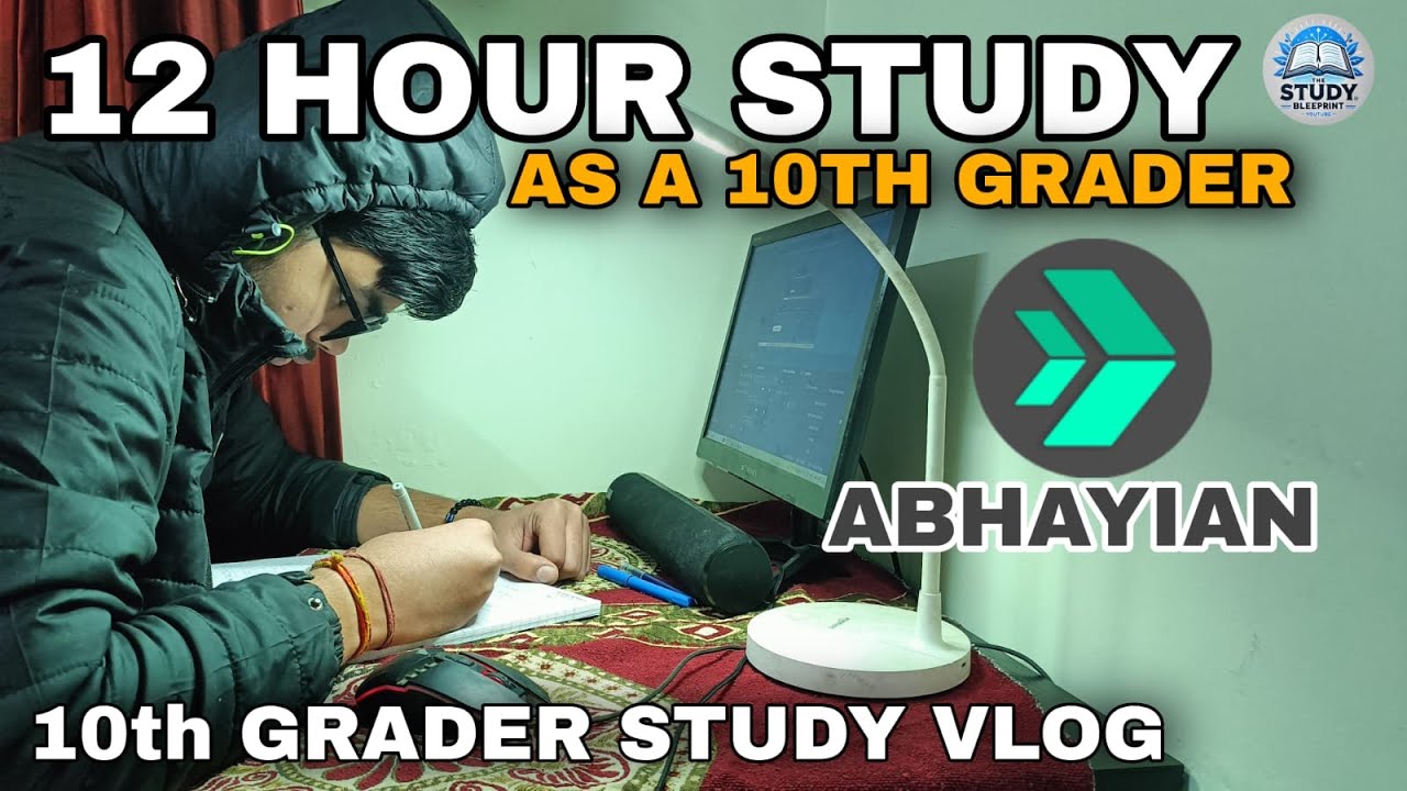 ⏳ 12-Hour Study Vlog | Class 10 Study Routine & Backlog Management ...