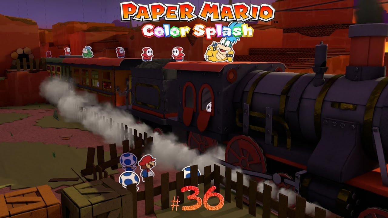 Paper Mario: Color Splash Part 36 - Sunset Express - YouTube