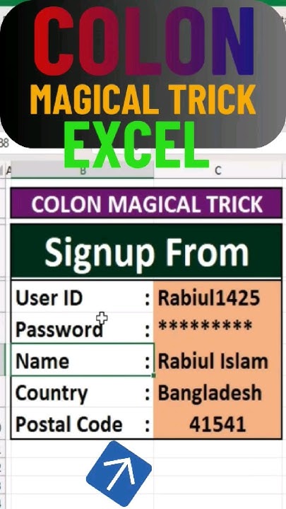 Colon Number Format in Excel #exceltips - YouTube