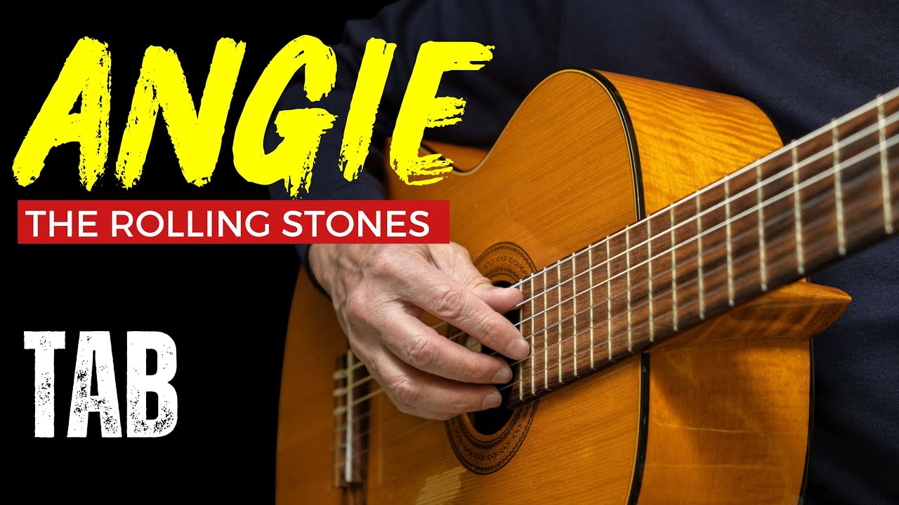 Angie - The Rolling Stones | EASY Fingerstyle Guitar Lessons TAB - YouTube