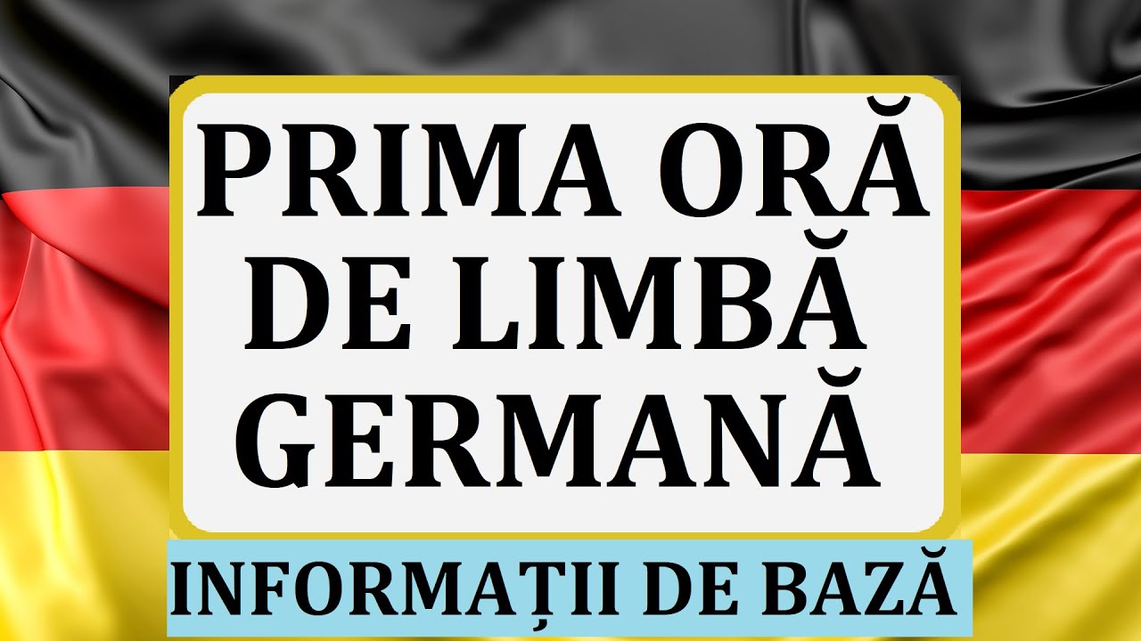 Germana pentru incepatori | Prima ora de limba germana - informatii de ...