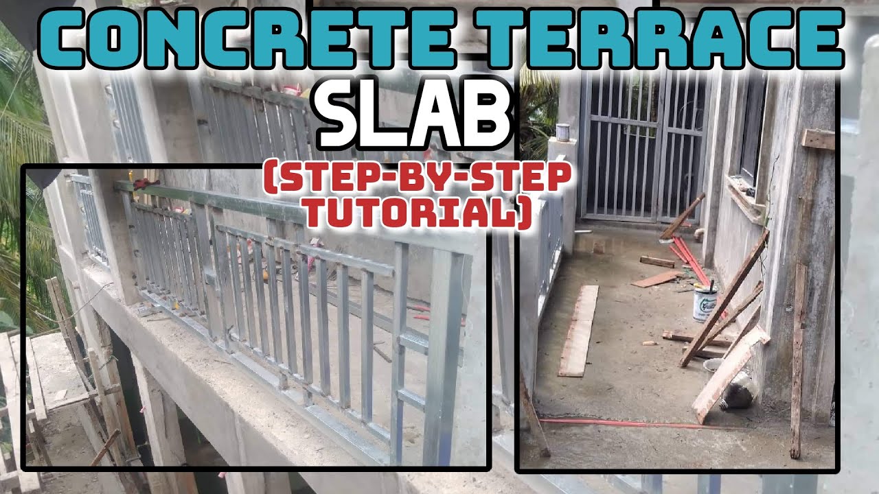 CONCRETE TERRACE SLAB | Step-by-step Tutorial || Sangkay Emon - YouTube