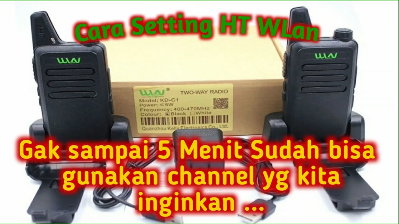 Cara mudah Setting HT Wlan dengan aplikasi KD C1 - YouTube