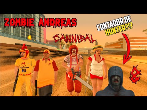 ZOMBIE ANDREAS Contador de Hunter? Novo Patch e Cannibal - Mod Zumbi GTA