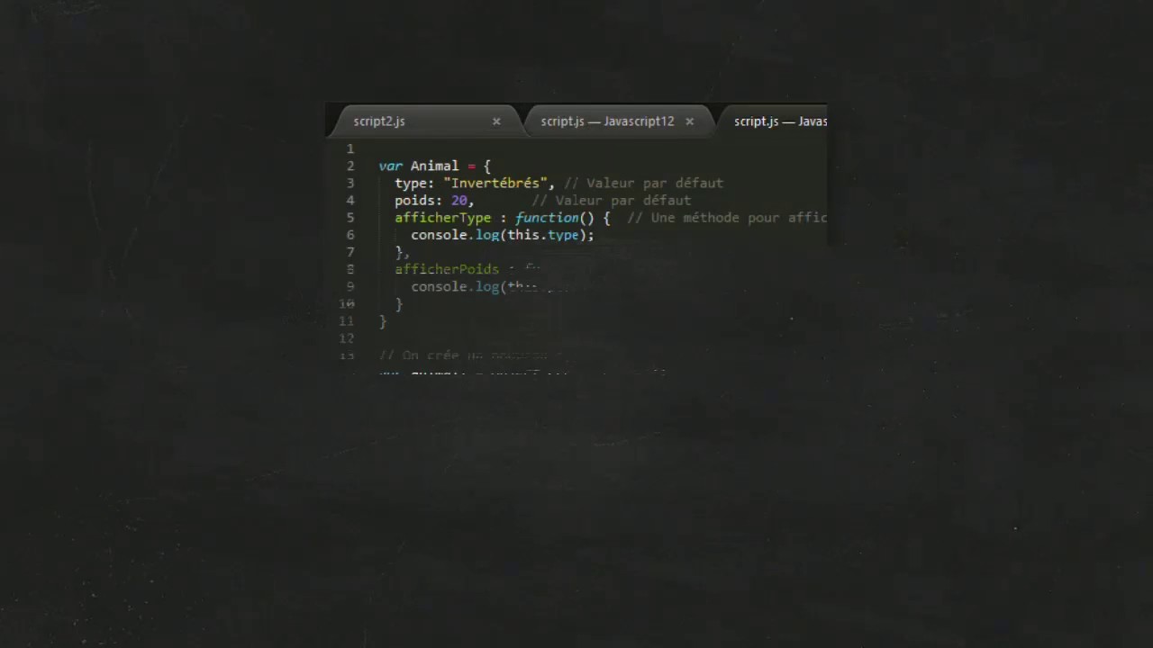 Javascript - Les modèles d'objet (Exo J11) - YouTube