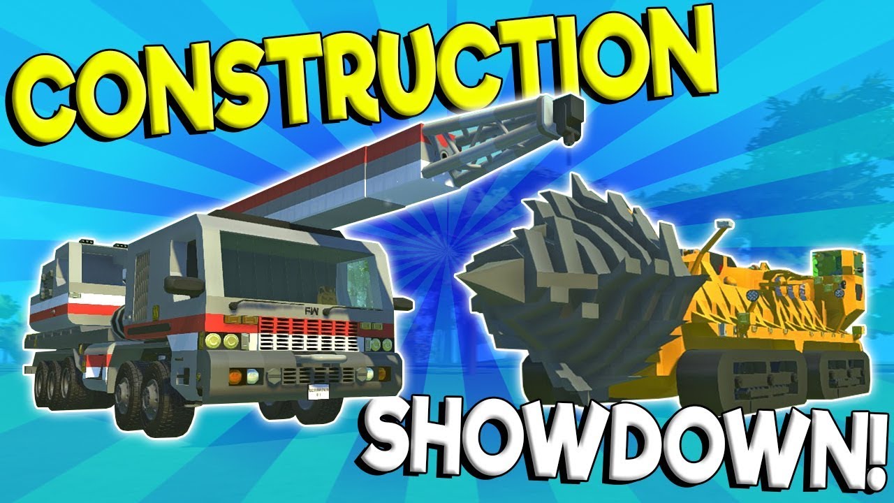 CONSTRUCTION VEHICLE SHOWDOWN! - Scrap Mechanic Creations Gameplay ...