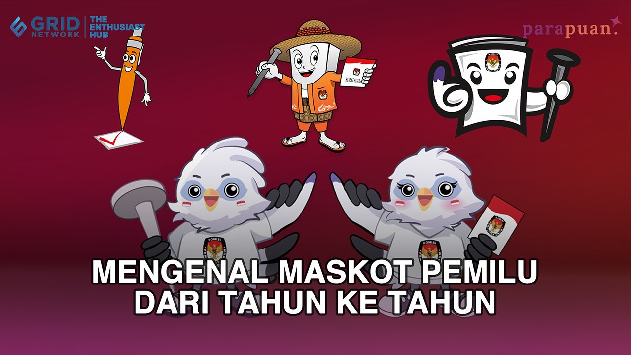 Jelang Pemilu 2024, Ketahui Maskot Pemilu dari Tahun ke Tahun - YouTube