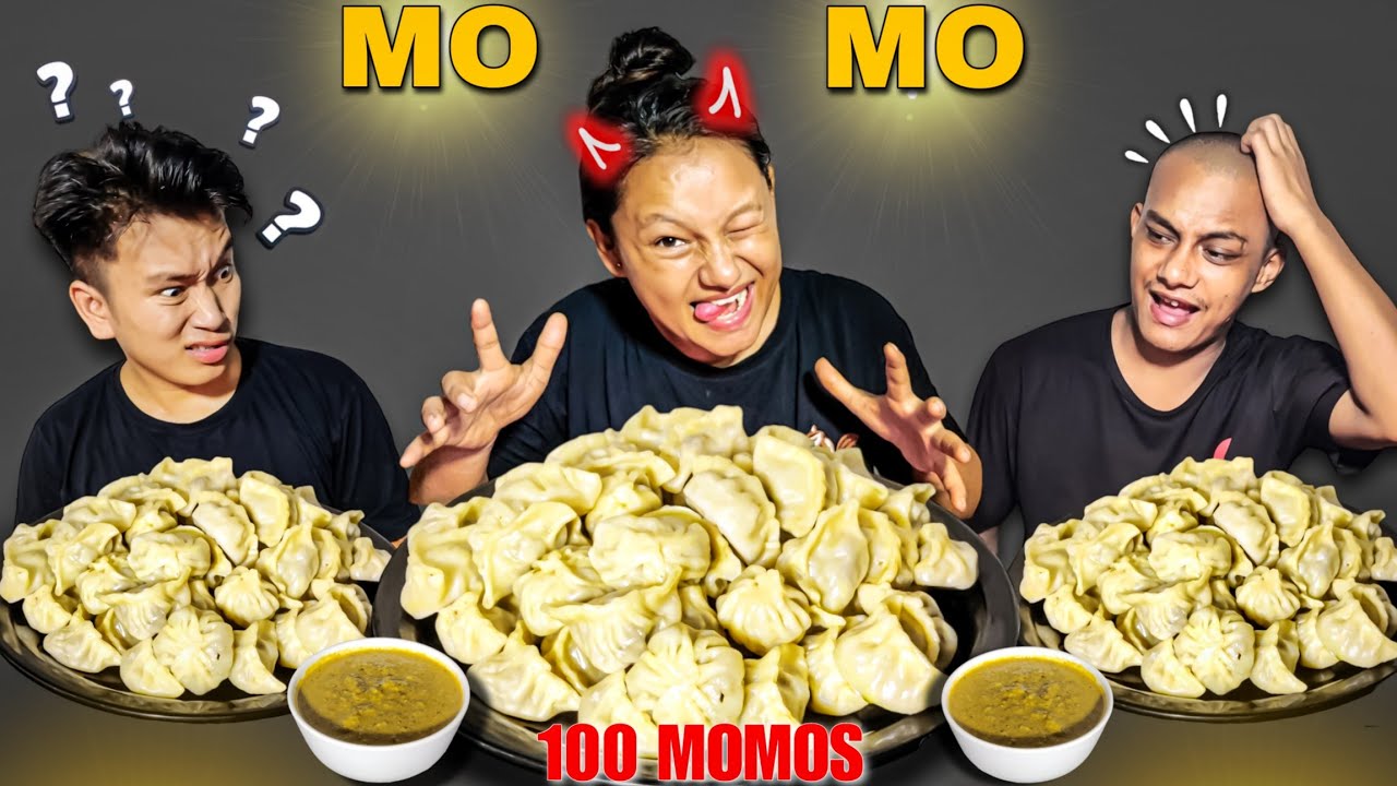 2 Minute MOMOS Challenge || 100 Momos Eating || Homemade Buff Momo ...