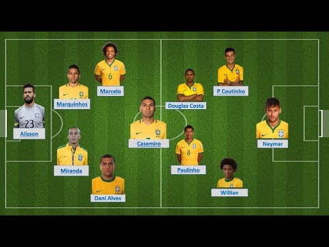 Brazil Squad 2018 With Line up || FIFA World Cup Russia 2018 || Top 5 ...