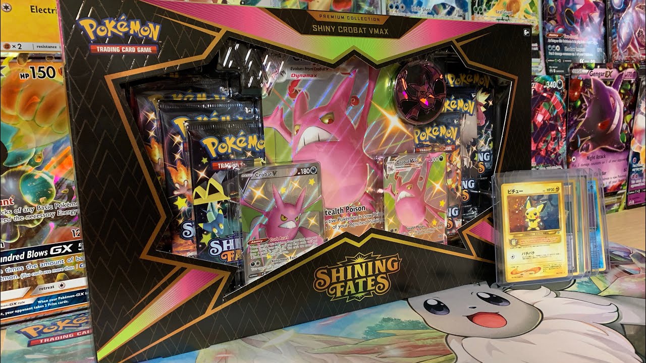 Pokémon Shining Fates Shiny Crobat Box Plus Japanese Pokémon Collection ...