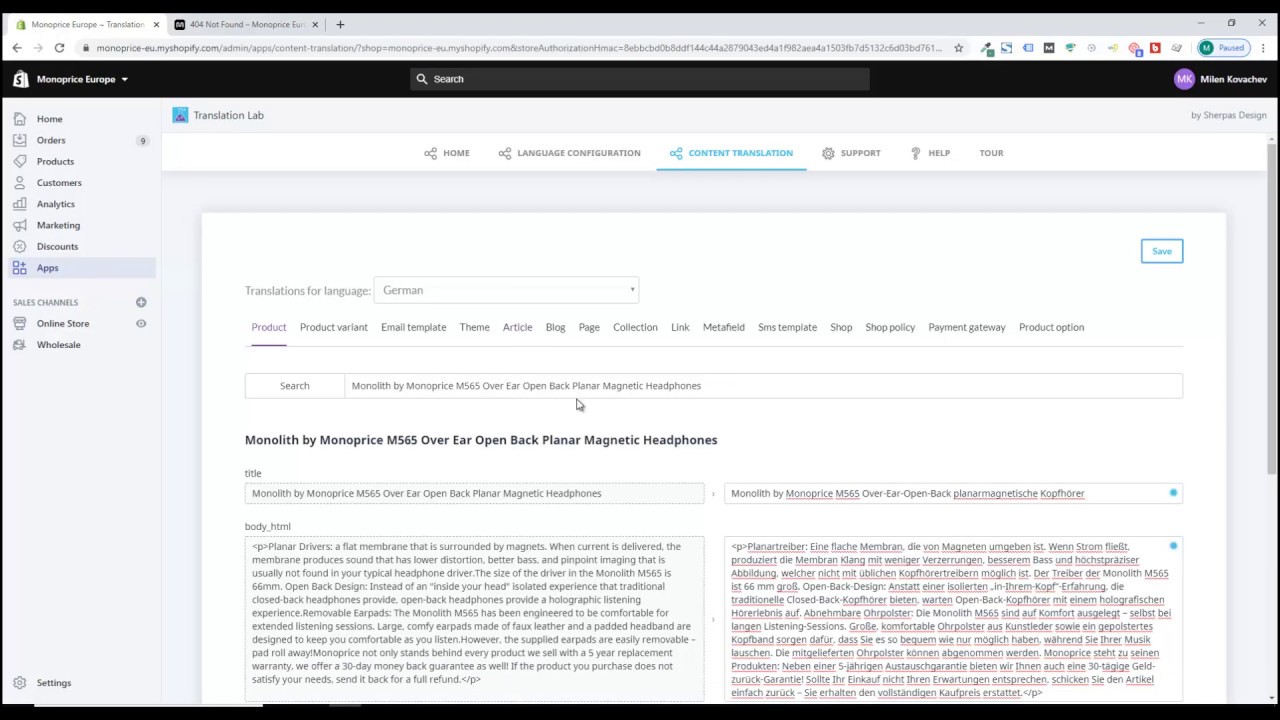 Translation Lab for Shopify - How It Works? - YouTube