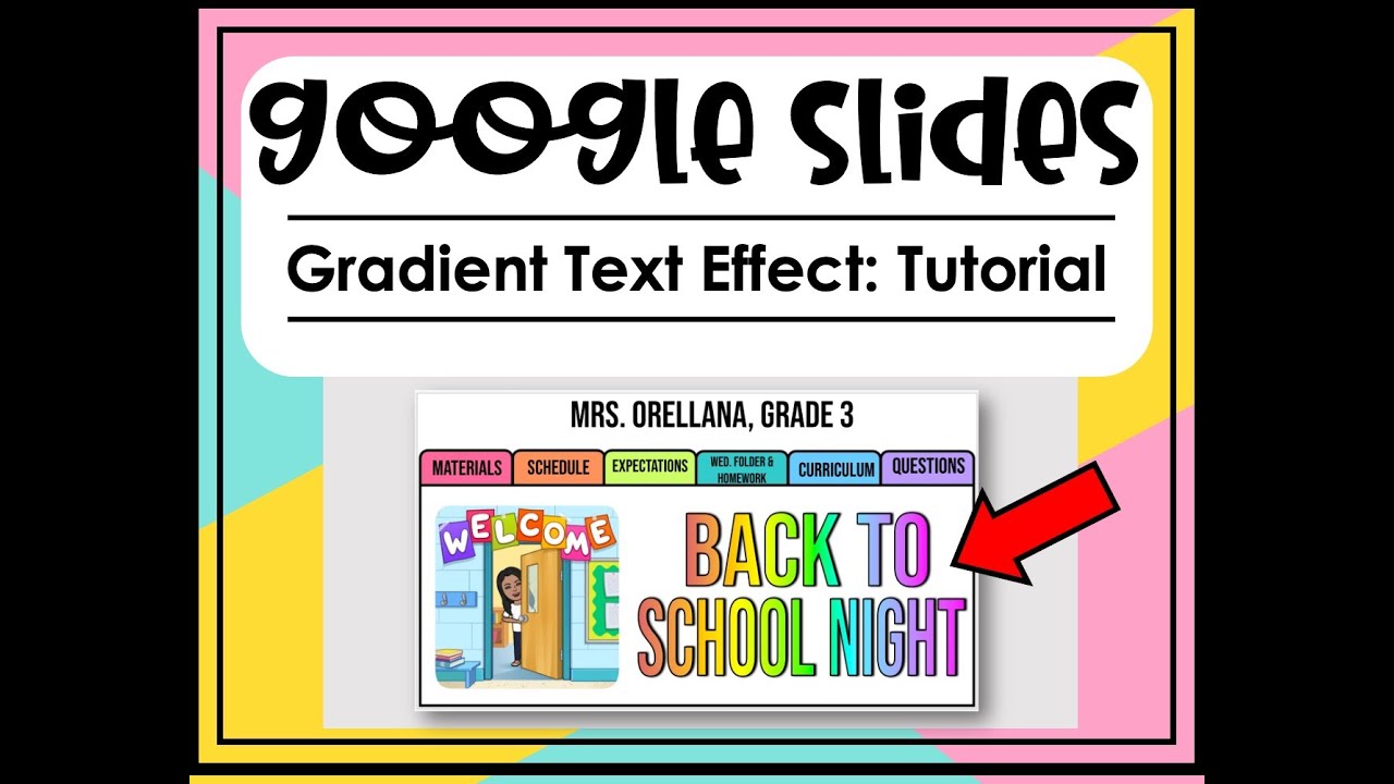 Google slides tutorial | Gradient Text Effect - YouTube