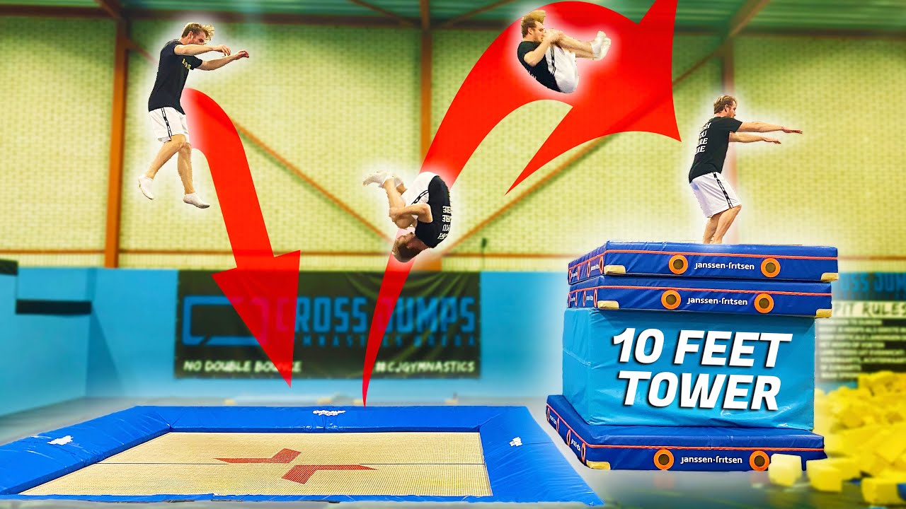 HARD FLIPS VS 10 FEET TOWER!! - YouTube