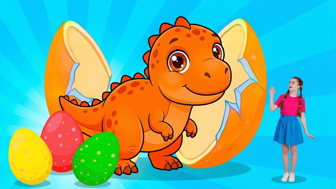 Help Mommy Dino! 🦖 Colorful Dinosaur Surprise Eggs | Nick and Poli ...