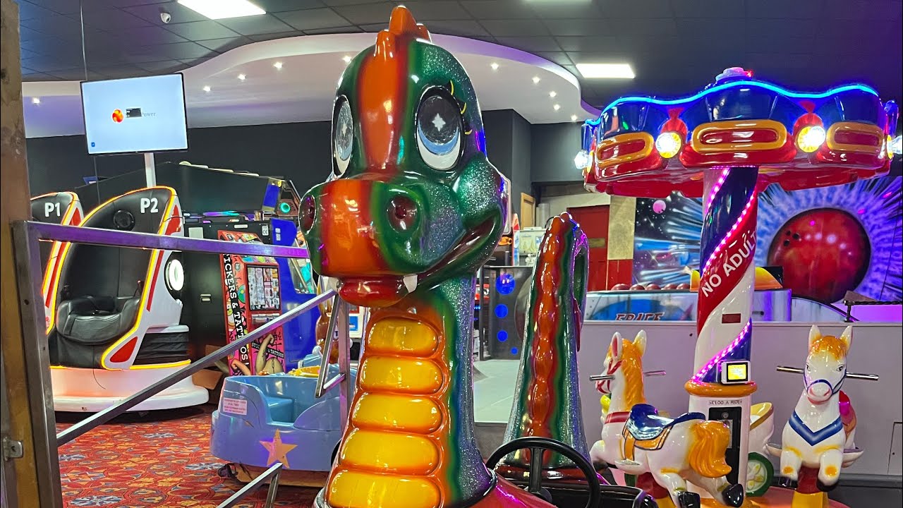 Whitaker Bros Puff The Magic Dragon Kiddie Ride MUTE !! - YouTube