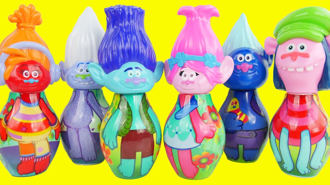 Trolls dreamworks bowling ball game - YouTube