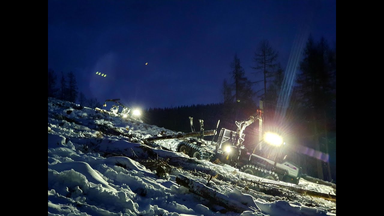 Logset 8F GT - No.2 • Forstunternehmen Krüger • Part-1 • 3x Forwarder ...