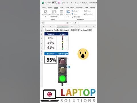 Dynamic Traffic Lights With XLOOKUP in MS Excel #exceltech #excelworld #exceltips #smartexcel ...