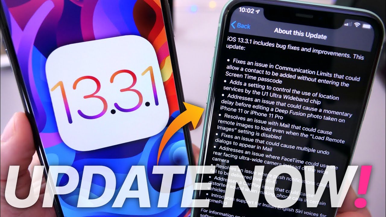 iOS 13.3.1 Released - Why you NEED to Update - YouTube