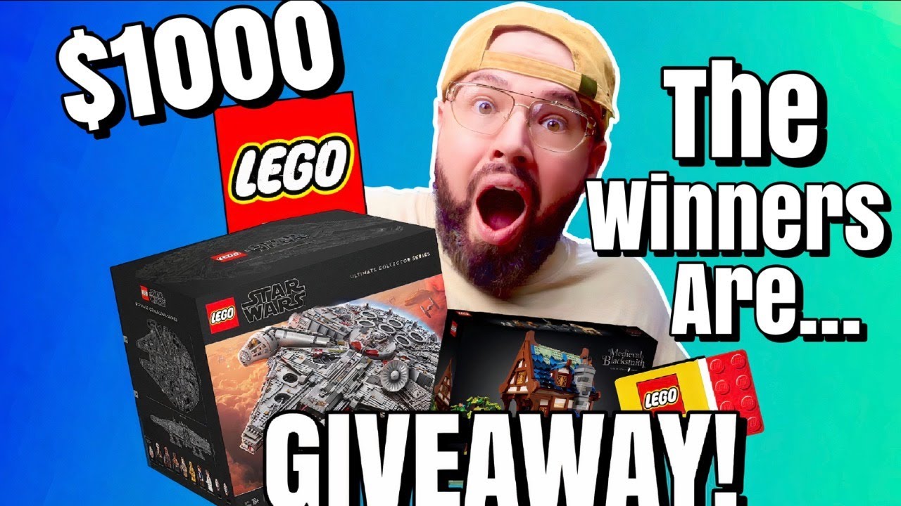 HUGE LEGO GIVEAWAY 2021... AND THE WINNERS ARE... - YouTube