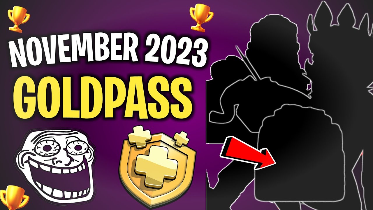 COC NOVEMBER 2023 GOLD PASS🤩🔥 - NEW HERO SKIN OR UPCOMING SCENERY IN ...