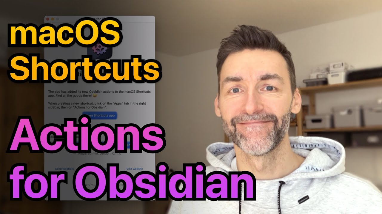 Actions for Obsidian: A Quick Introduction (macOS) - YouTube