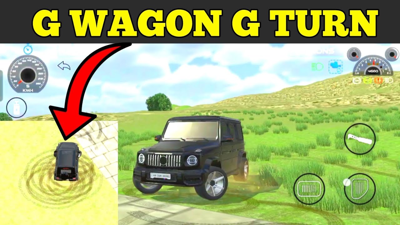 G Wagon G TURN Trick Is Here How To G Wagon G TURN IN Indian Bike 3d ...